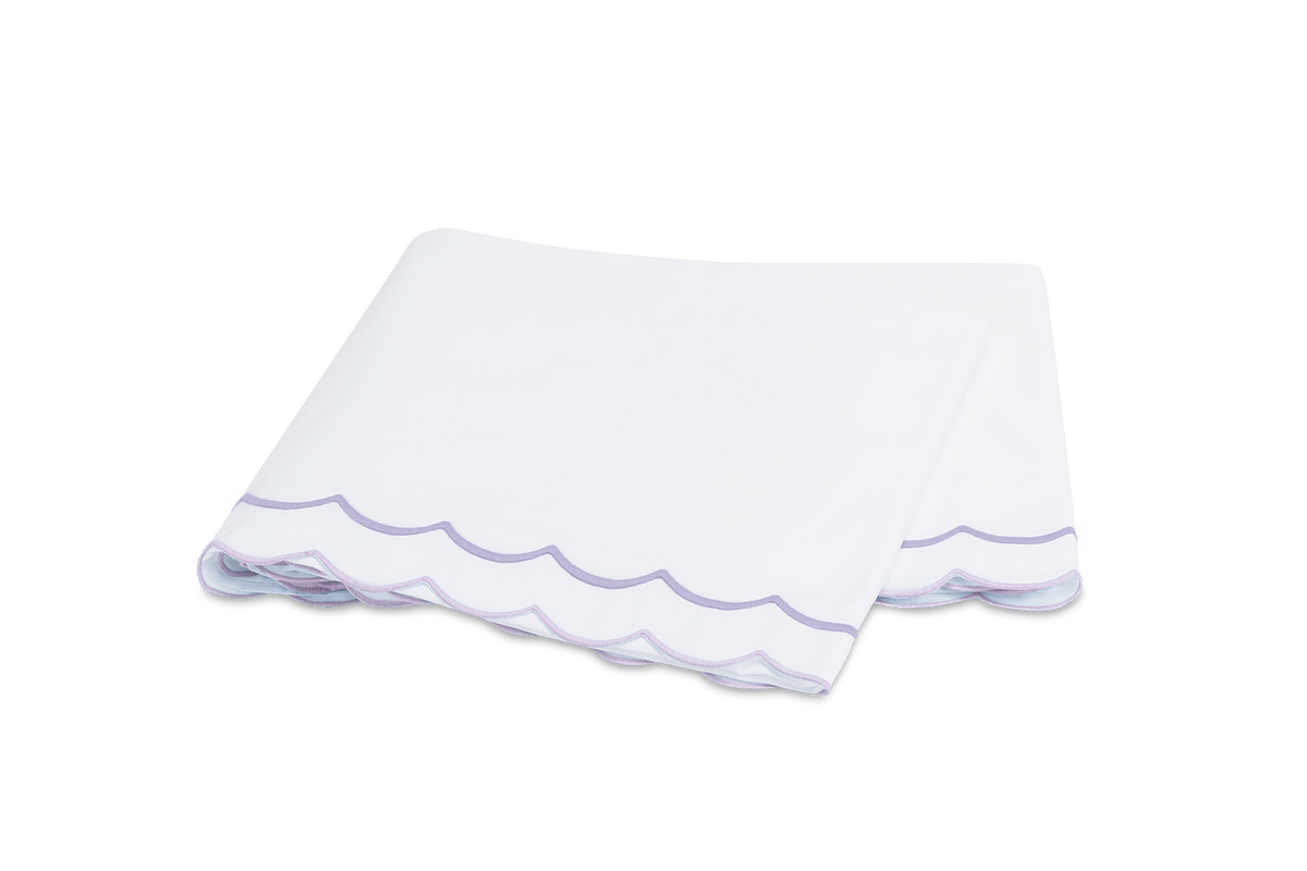 Matouk India Full/Queen Flat Sheet - Lilac — Two Friends
