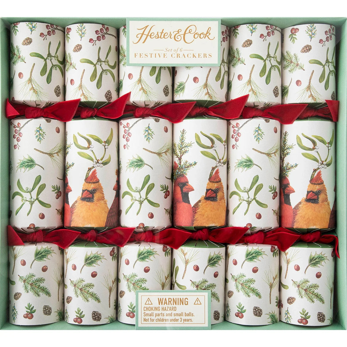 Cardinal Party Crackers — Two Friends