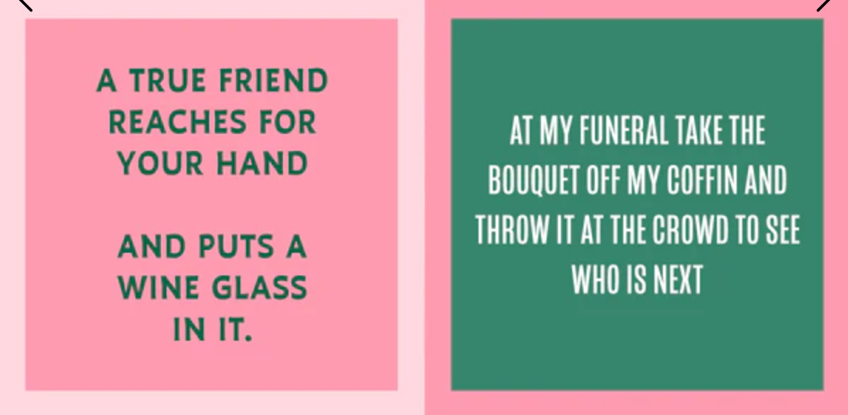 A True Friend Cocktail Napkins — Two Friends